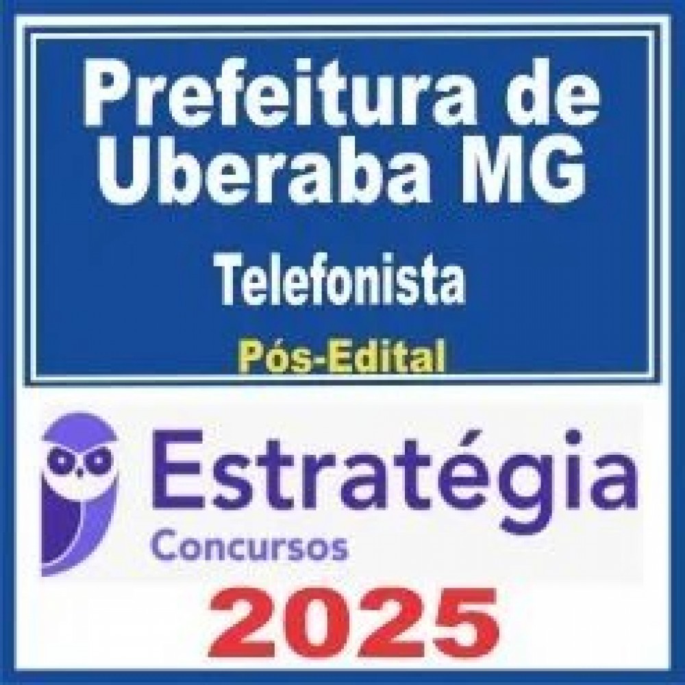 Rateio concurso - Rateio de concursosCâmara de Uberaba MG (Telefonista) Pós Edital – Estratégia ...